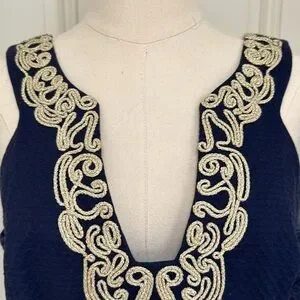 Lilly Pulitzer | Dresses | Lilly Pulitzer Navy Mini Dress With Cream ...